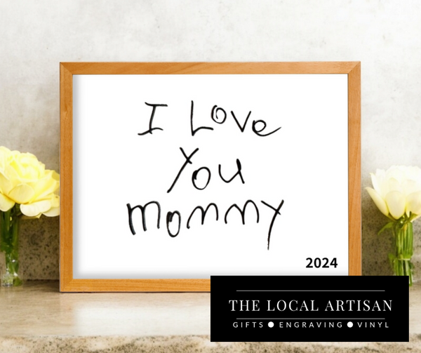 Custom Message Handwriting Sign - The Local Artisan